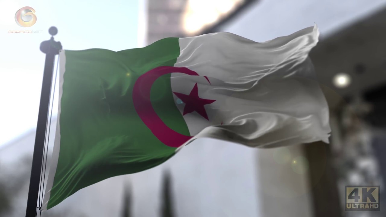 Drapeau Algérie 3D / 4k Résolution - Graficonet - YouTube