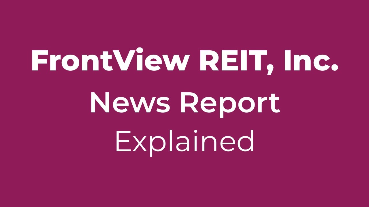 FrontView REIT's 8-K: Treats or Tricks Inside? - YouTube