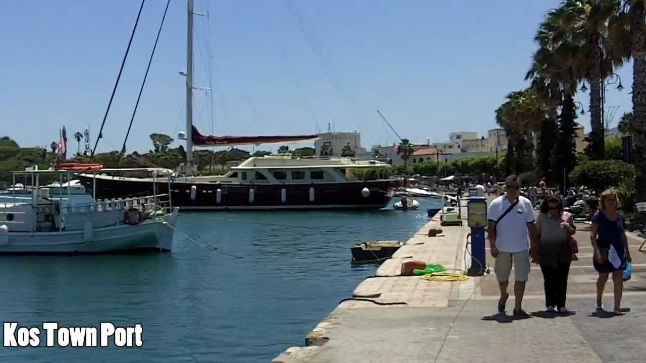 Kos Town Port - YouTube