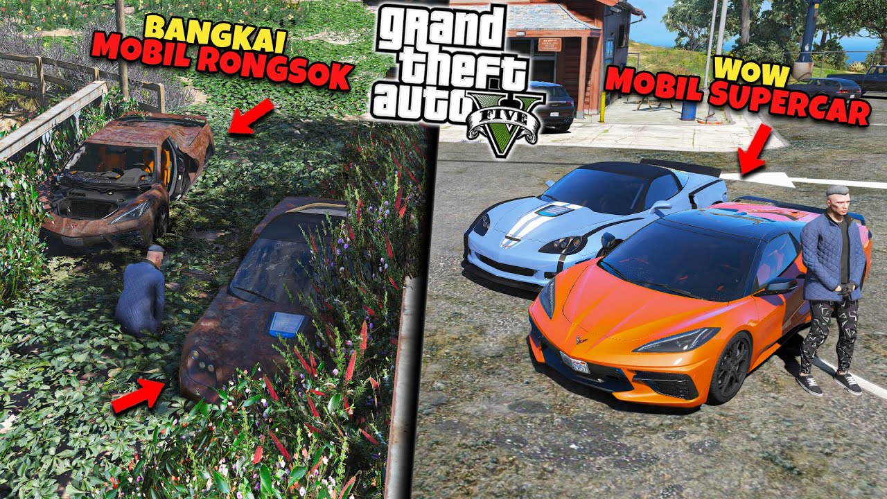 Menemukan Bangkai Mobil Rongsok Yang Sudah Terbengkalai - GTA 5 MOD ...