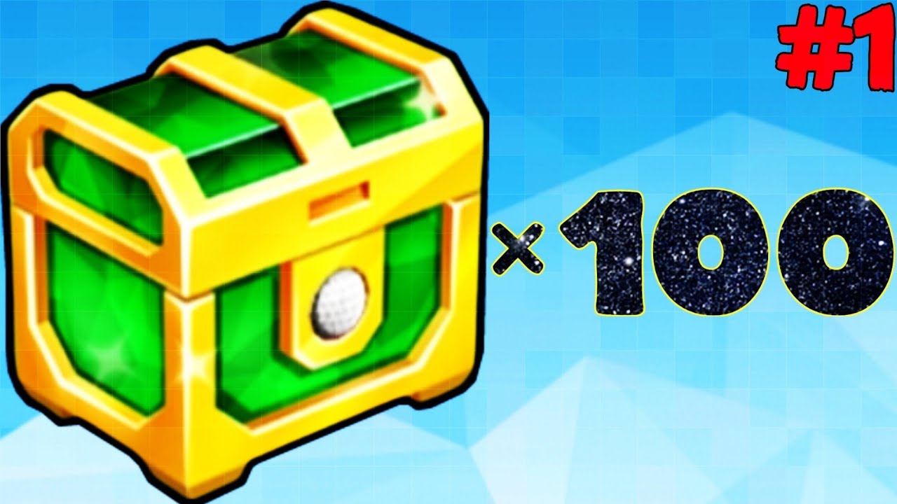 BIGGEST Chest Opening - 100 premium chests #1 - Golf Battle - Timaël ...