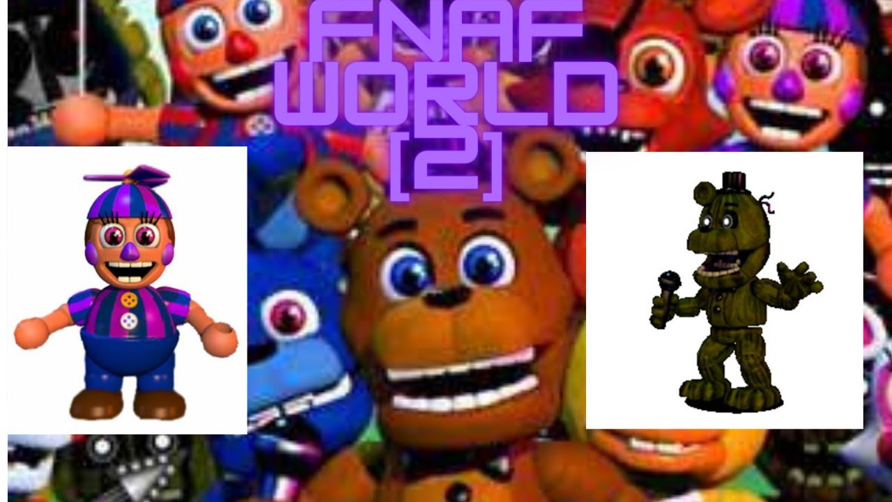 fnaf world [2]: unlocked our first 2 characters. - YouTube