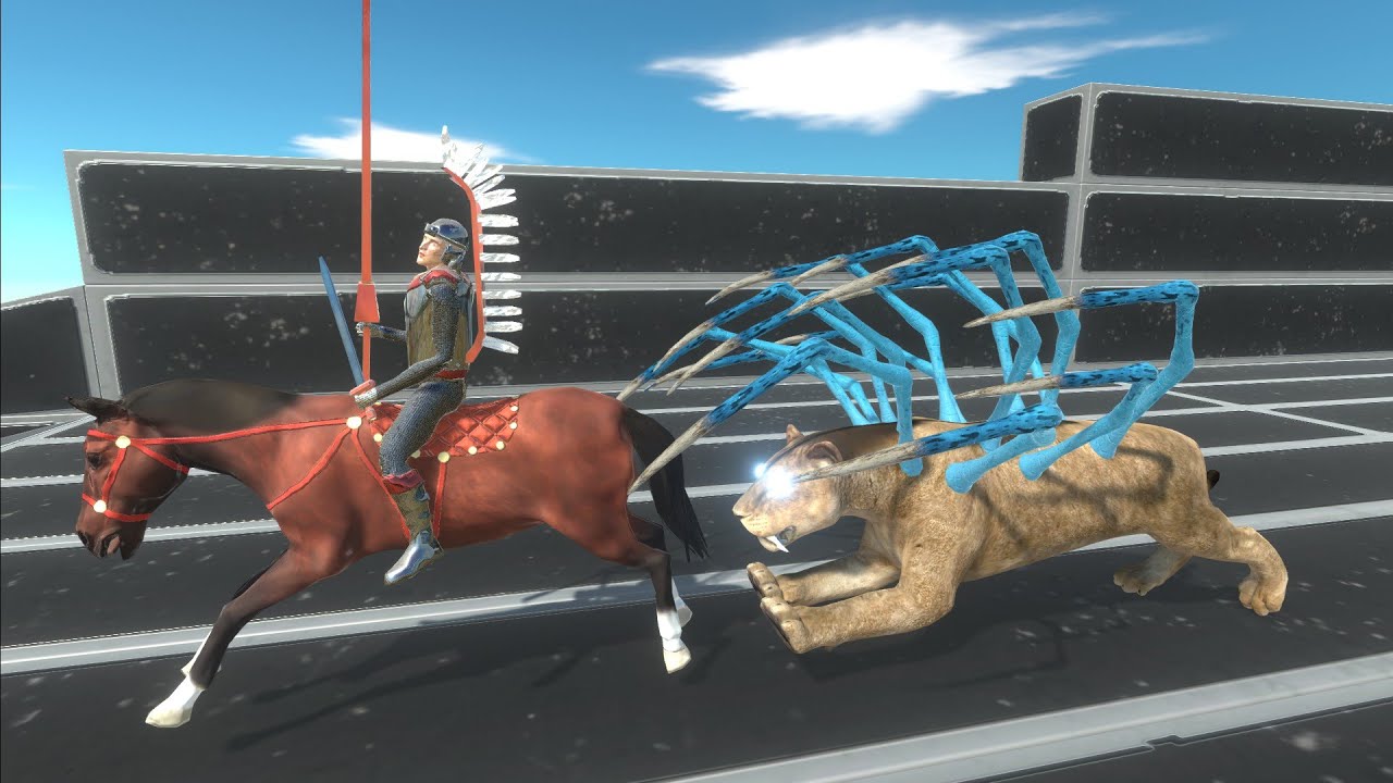 Escape from ALIEN SMILODON - Animal Revolt Battle Simulator - YouTube