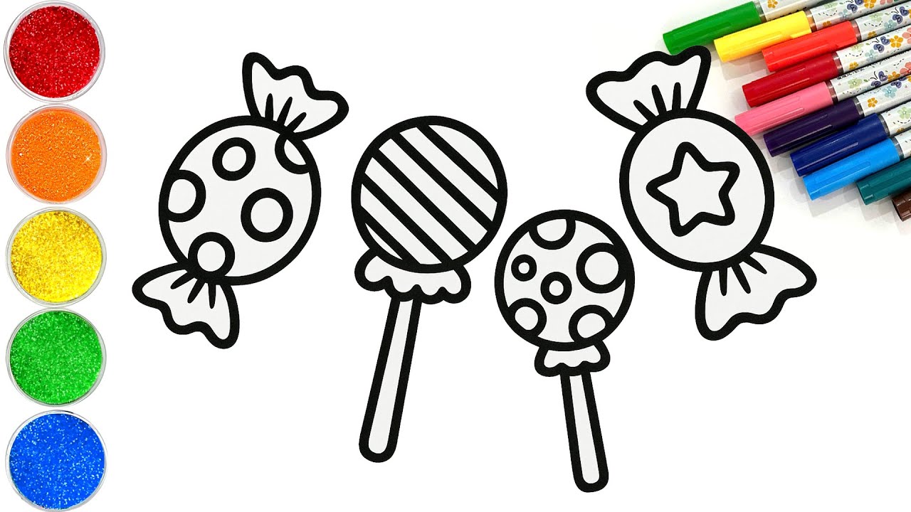 How to Draw Sweet Candies | Easy Step by Step Drawing Tutorial - YouTube