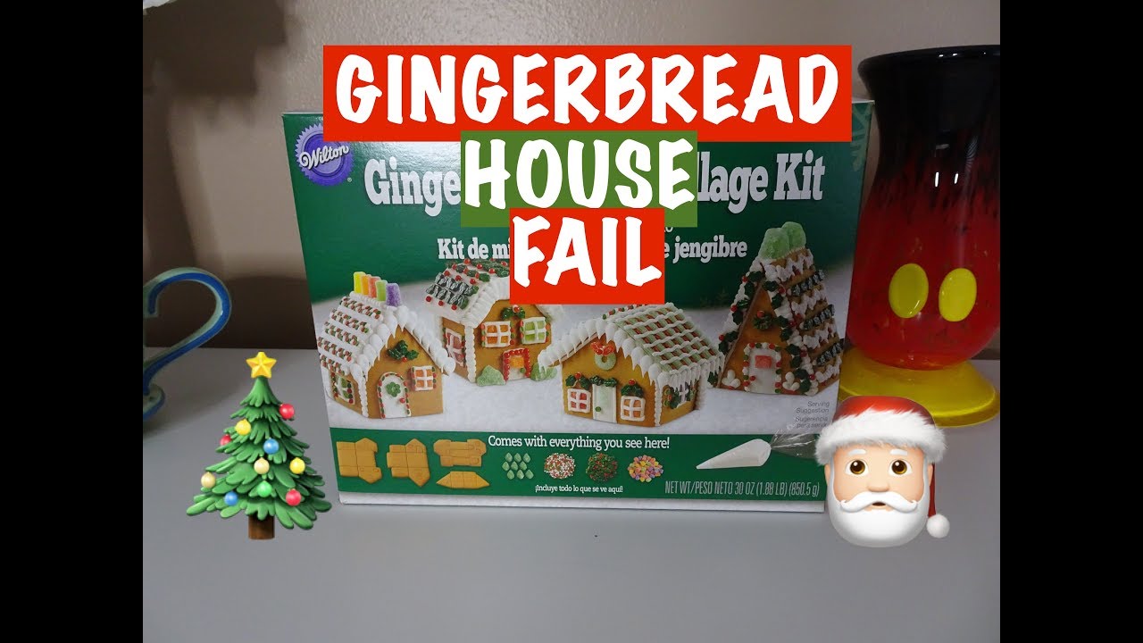 GINGERBREAD HOUSE FAIL!! - YouTube