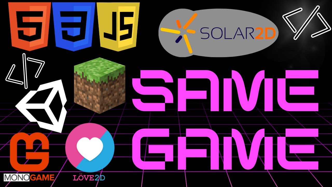 I made the same game (with, Unity + Love2D + Solar2D + MonoGame + Html ...