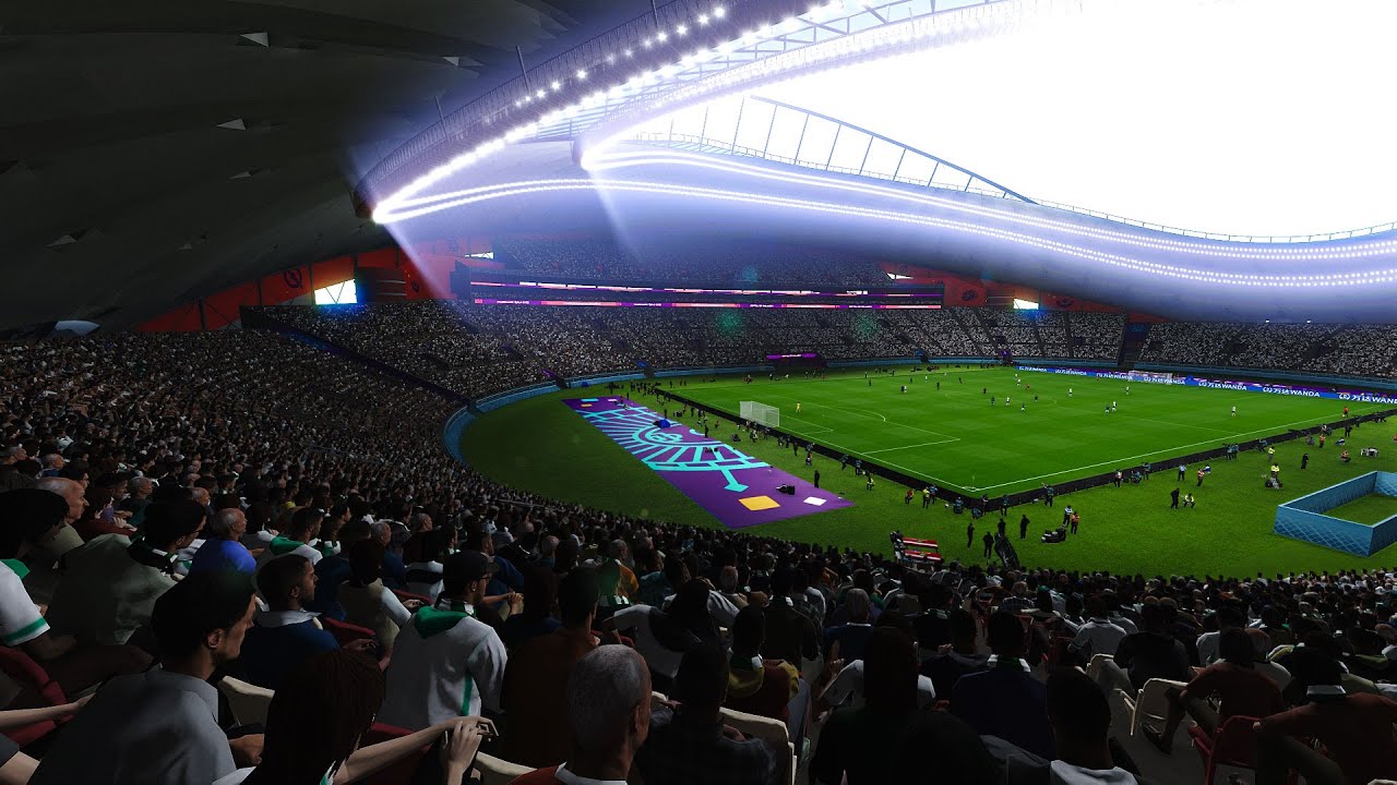 PES 2021 Khalifa International Stadium - WORLD CUP 2022 STADIUM - YouTube