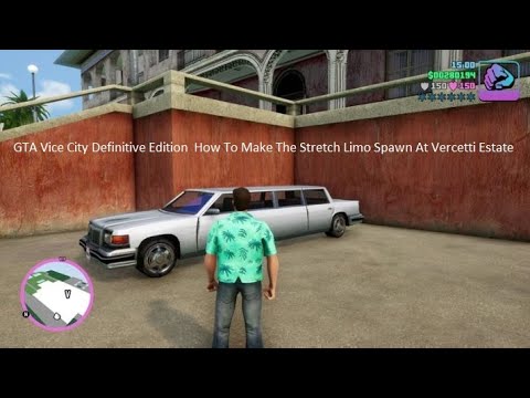 GTA Vice City : Definitive Edition - How To Make The Stretch Limo Spawn ...