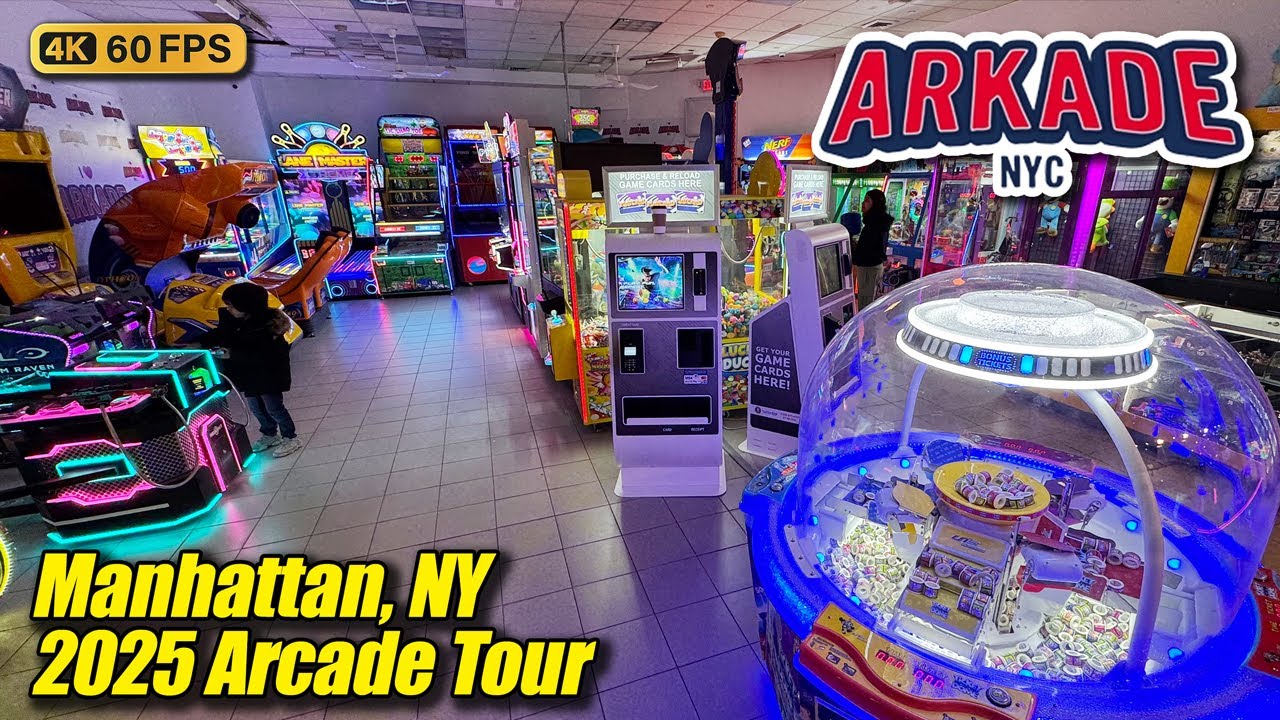CLOSED FOREVER? 😢 I ️ Arkade NYC arcade tour @ Port Authority (NYC ...