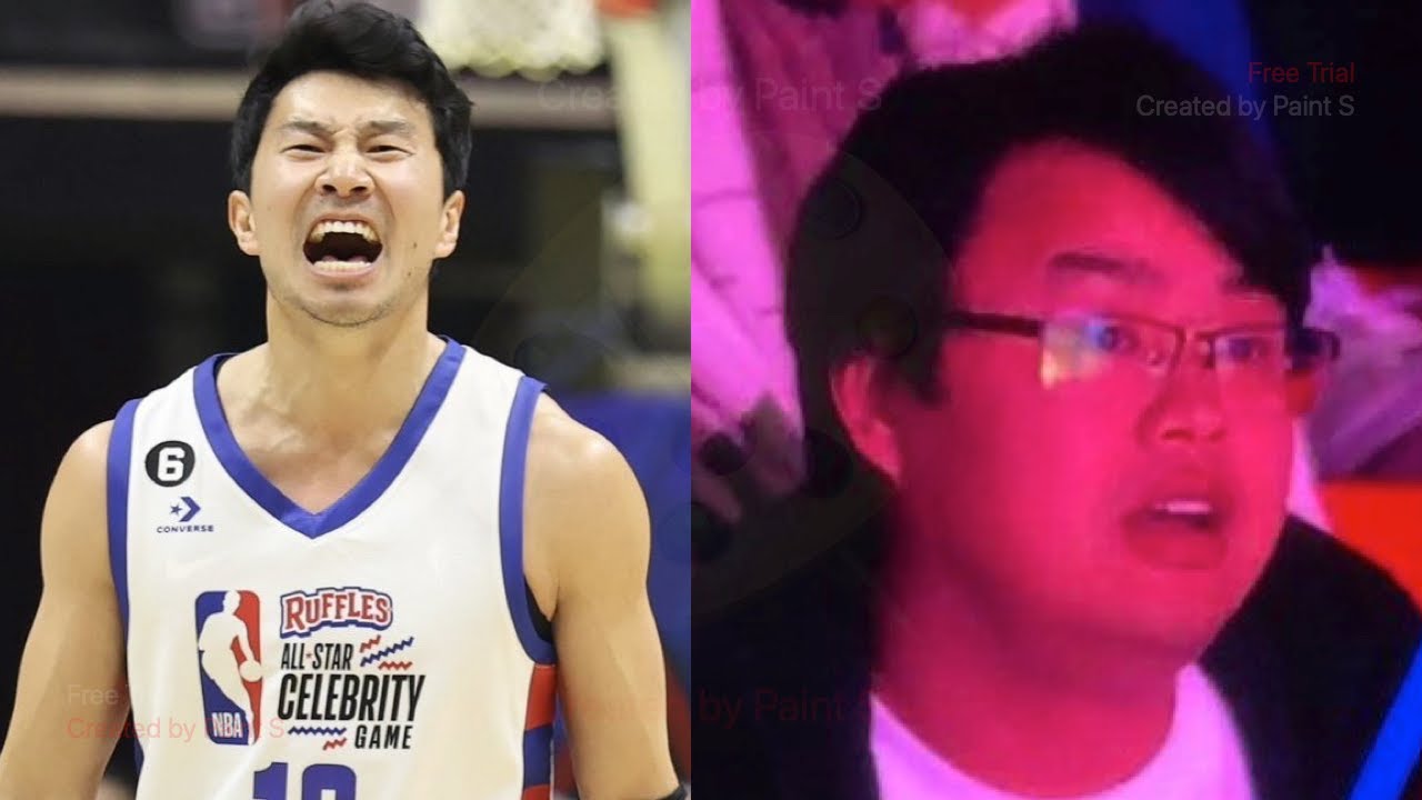 Simu Liu Calls Out 'Lookalike Cam' At Celebrity All-Star Game - YouTube