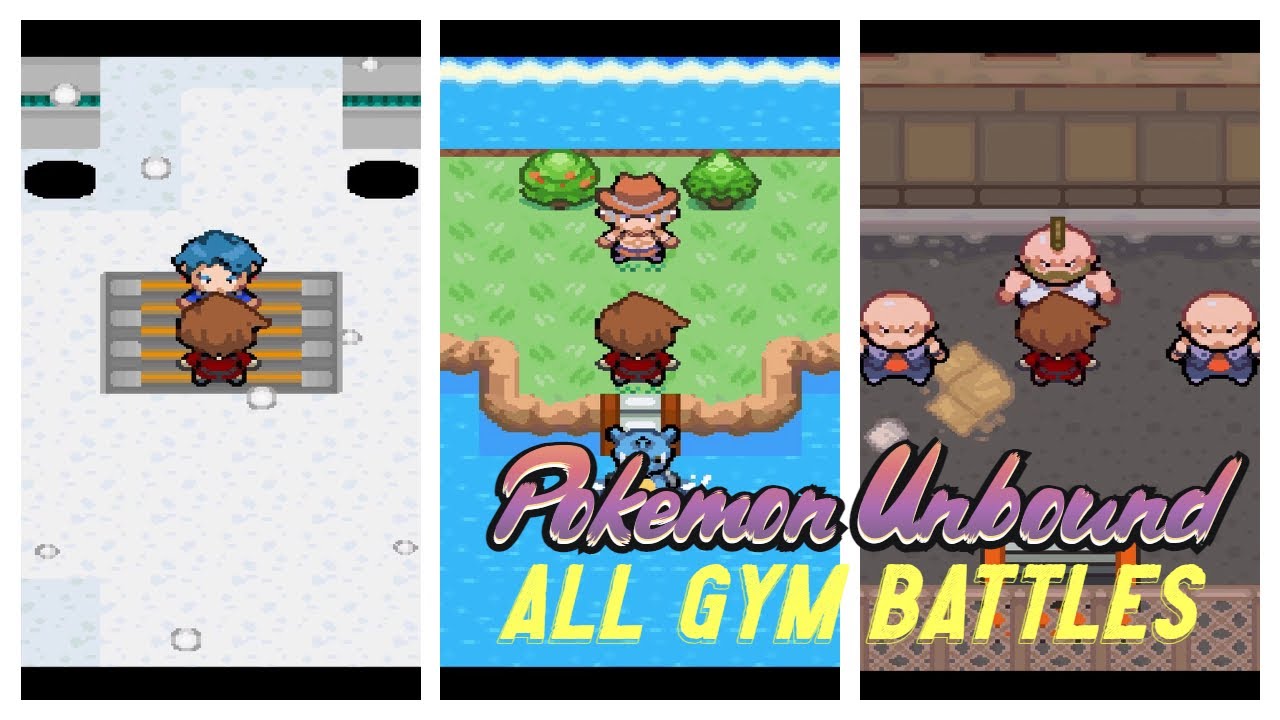 Pokemon Unbound | All Gym Battles (Compilation) - YouTube