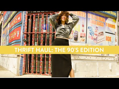 THRIFT / VINTAGE HAUL // Cute 90's Outfits for Summer