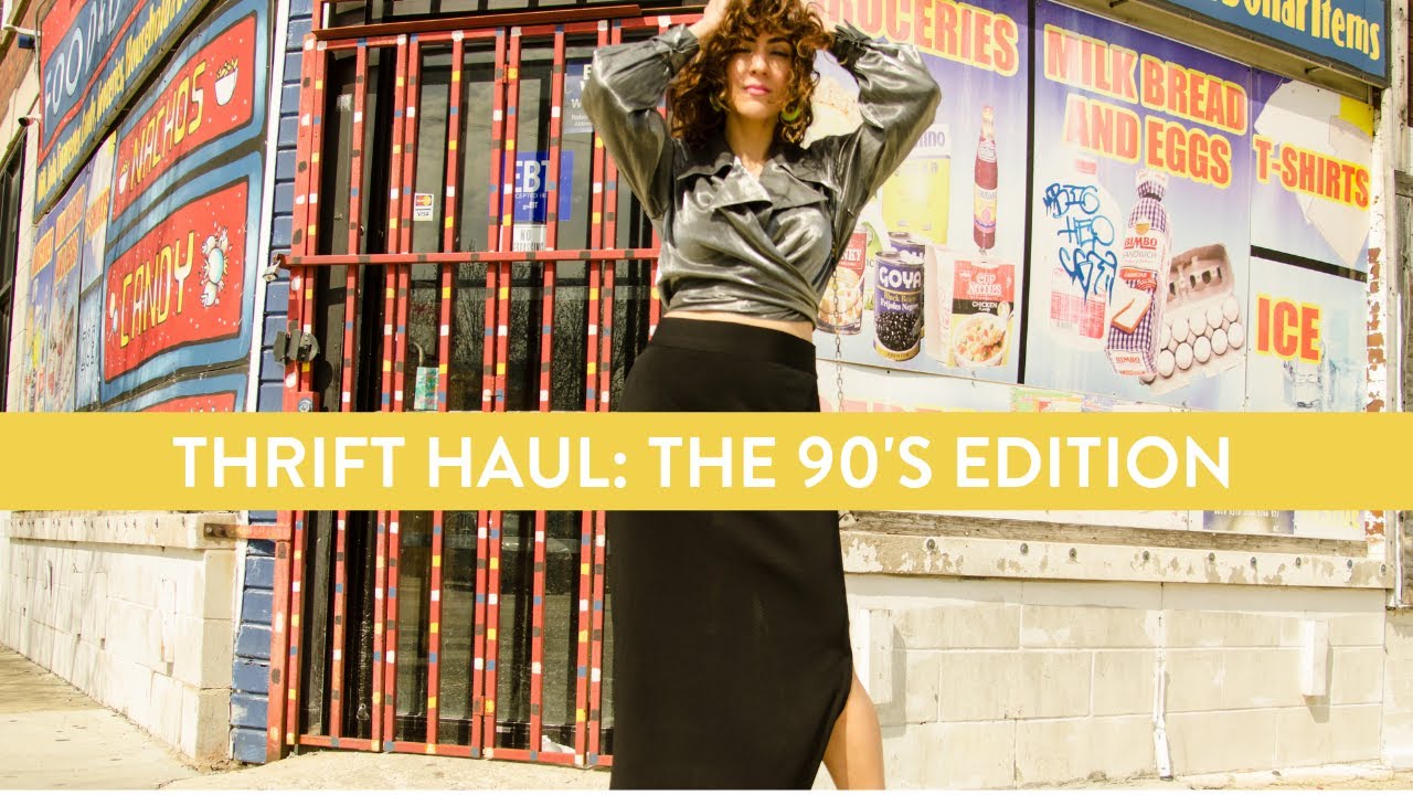 THRIFT / VINTAGE HAUL // Cute 90's Outfits for Summer - YouTube