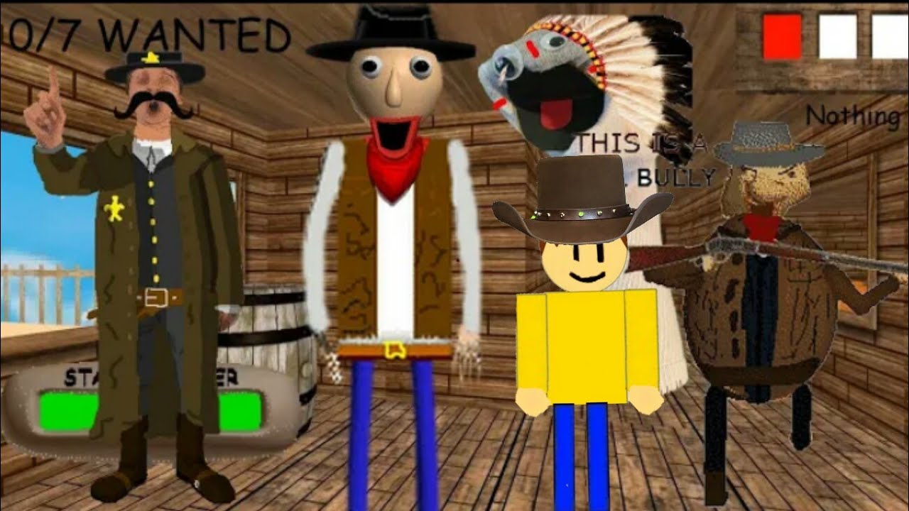 baldi basics wild west edition baldi basics android mods - YouTube