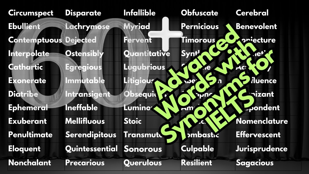 60+ Advanced Words with Synonyms for IELTS - YouTube