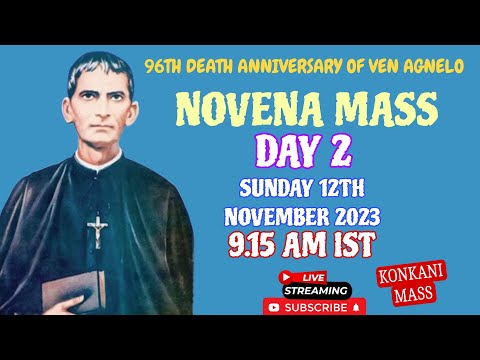 Fr. Agnelo Novena Mass |  Day 2 | Konkani | 12th November 2023 | 9.15 AM IST | #tfrcctv
