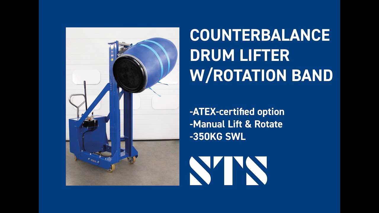 Counterbalance Drum Lifter with Drum Rotating Attachment (DTP08-350kg ...