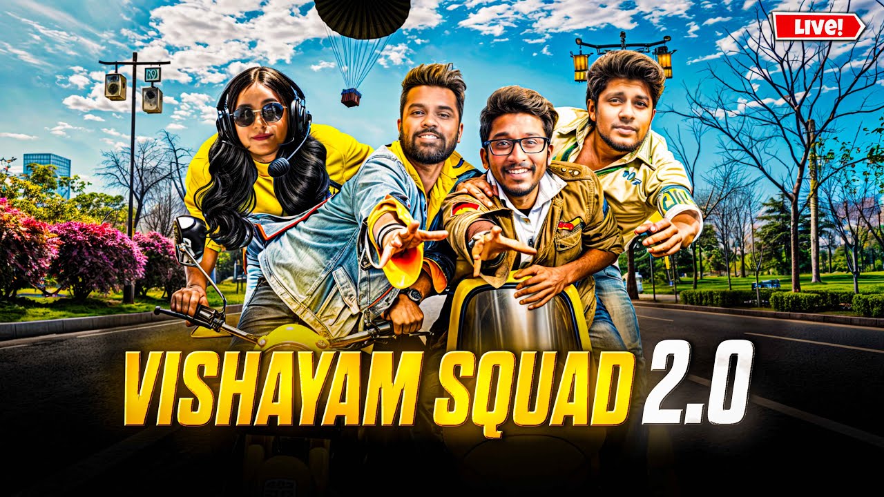 VISHAYAM SQUAD 2.0 🔴PUBG🔴50 DINNERS CHALLENGE🔴 - YouTube