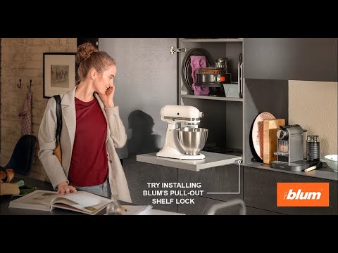 BLUM PULL OUT SHELF LOCK - YouTube