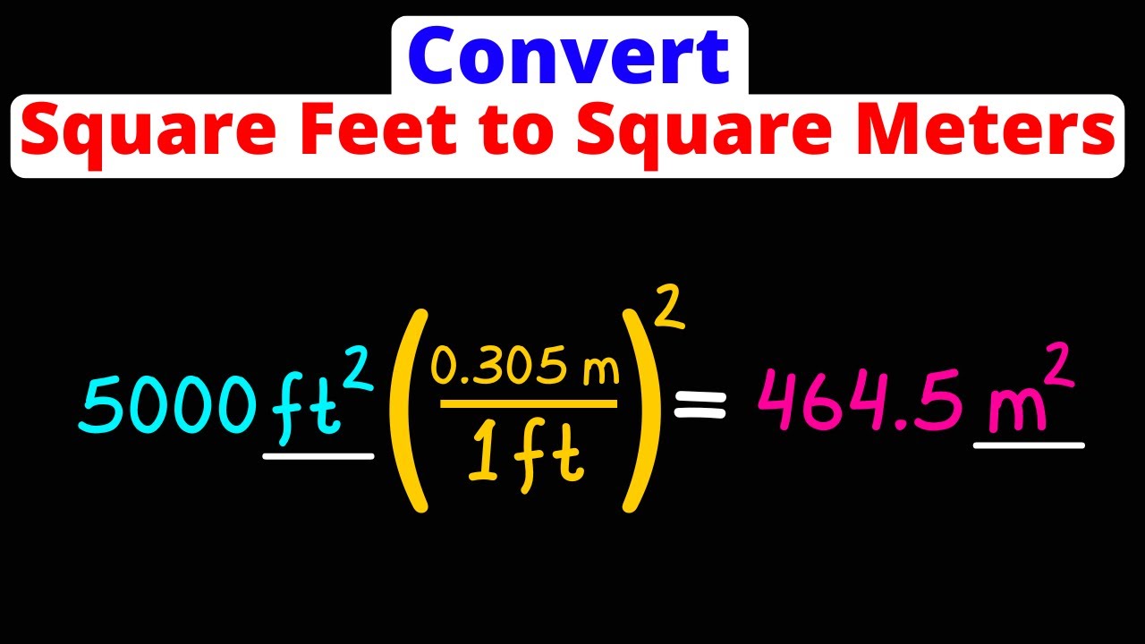Convert Square Feet To Square Meters Ft 2 To M 2 Eat Pi YouTube Convert Square Feet To Square Meters Ft 2 To M 2 Eat Pi YouTube