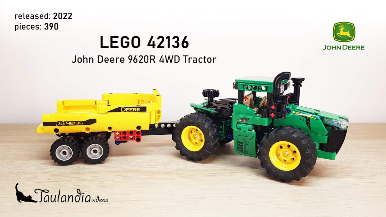 Lego John Deere Youtube Lego Technic 42136 John Deere 9620R Tractor