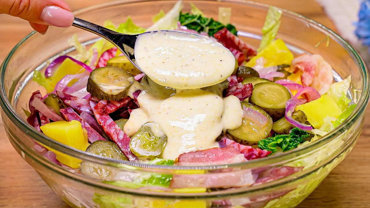 Der leckerste deutsche Salat! Ich mache es für den Festtagstisch, meine ...