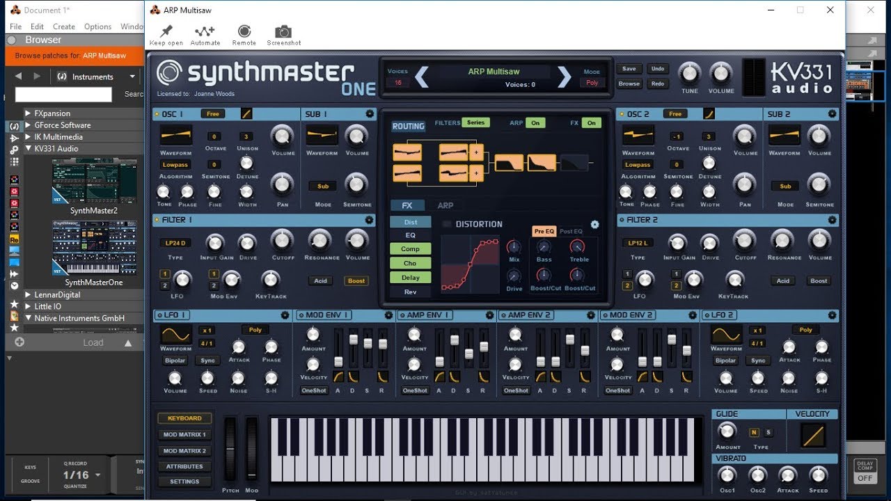 SYNTHMASTER ONE Demo And Some Great News About The iOS Version - YouTube