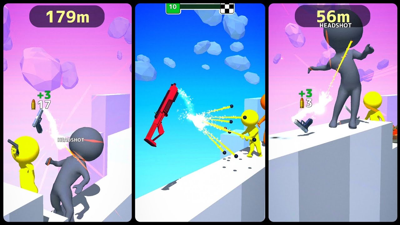 Gun Sprint | Flip The Gun Shooting Run Game | Gameplay Walkthrough (iOS ...