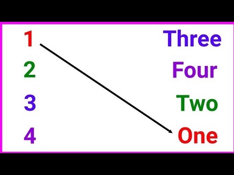 Match the Numbers with their spelling | Match the Numbers Names 1 to 20 ...