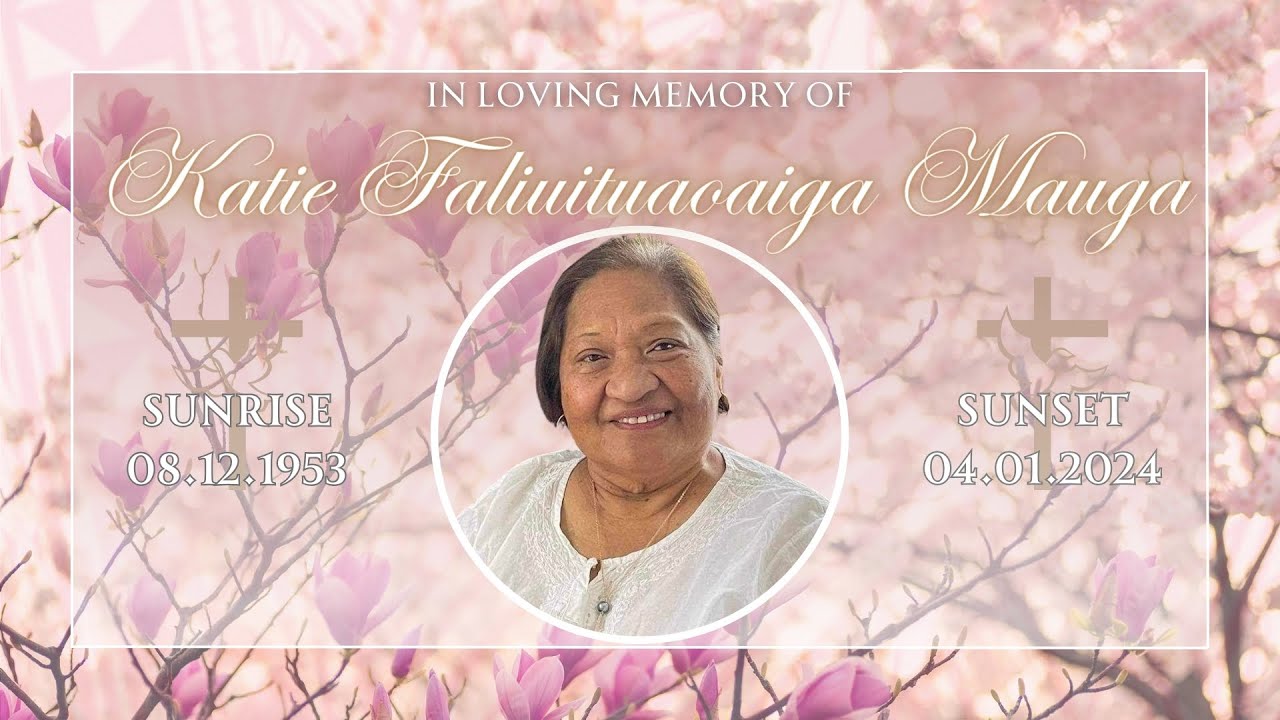 Family Service for Katie Faliuituaoaiga Mauga - YouTube