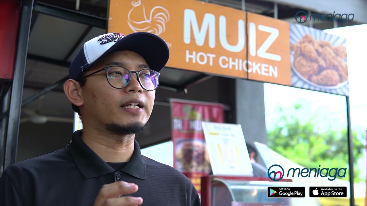MUIZ HOT CHICKEN BANGI VIRAL DI APLIKASI MENIAGA! - YouTube