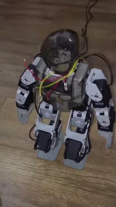 Final Walk attempt Humanoid Raspberry PI Zero Robot on Java - YouTube