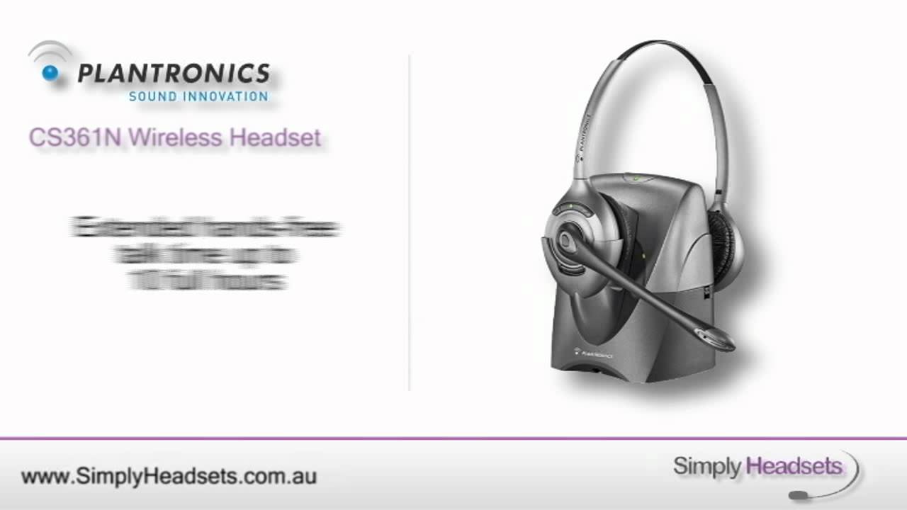 Plantronics CS361N Wireless Headset Video Overview - YouTube