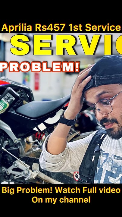Aprilia Rs457 First Service⚡️Big Problems In All Aprilia Rs457 || Must Watch #shorts # ...
