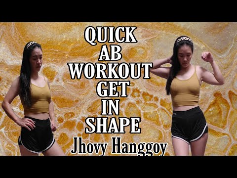 Get in shape with this QUICK AB WORKOUT || HOME WORKOUT || Jhovy Hanggoy