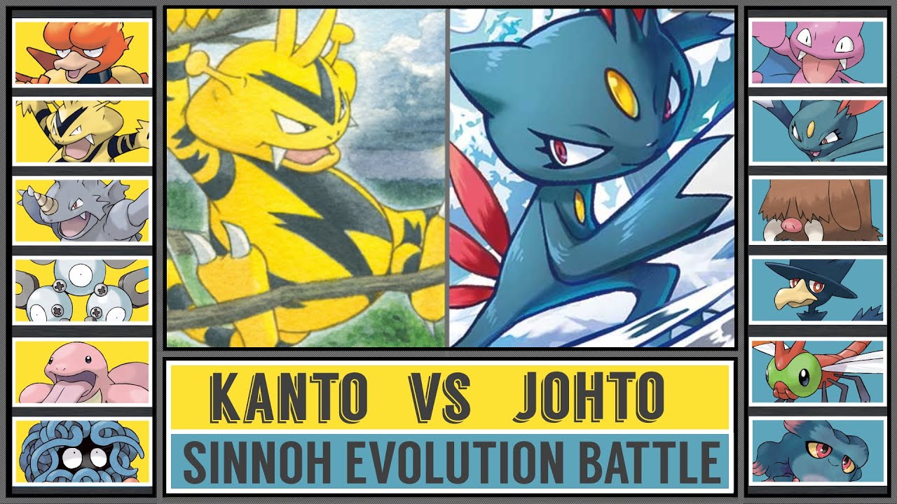 Sinnoh Evolution Battle | KANTO vs JOHTO - YouTube