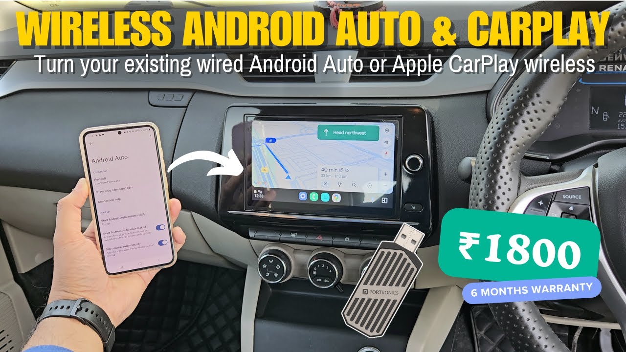 🔥BEST Wireless Android Auto & Apple CarPlay Adopter | Convert Wired ...