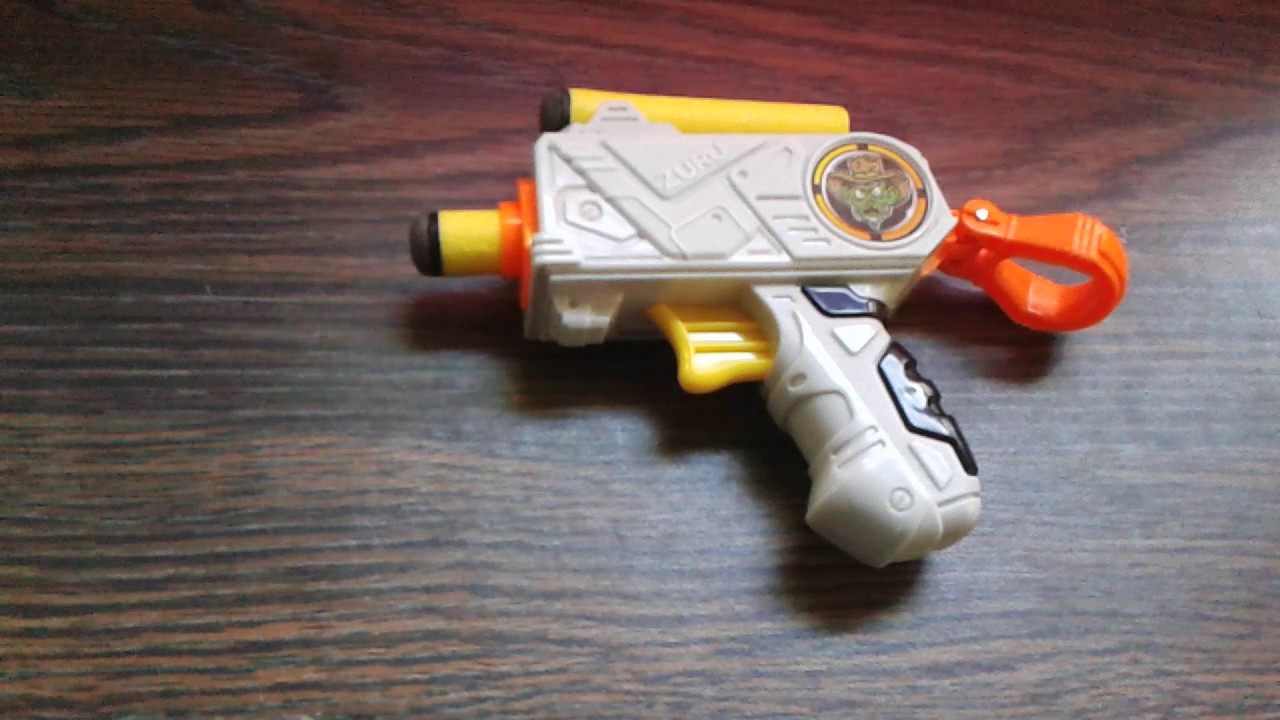 Zuru X-shot mini pistol thing. - YouTube