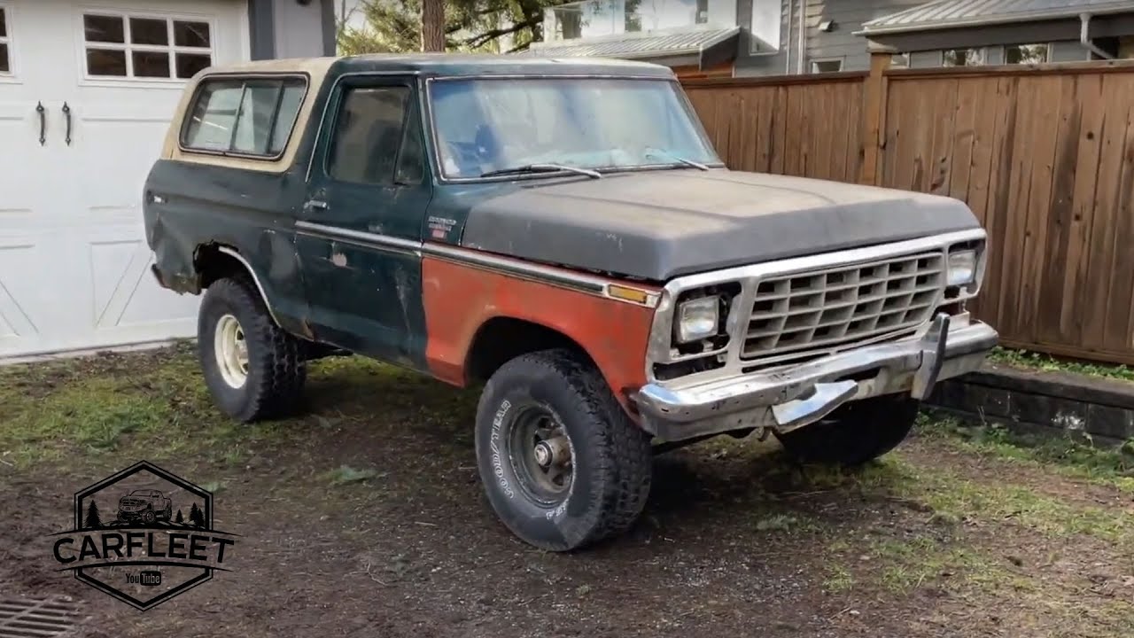 MY NEW 1979 FORD BRONCO |PART 1| Project Reveal & Starting Restoration ...