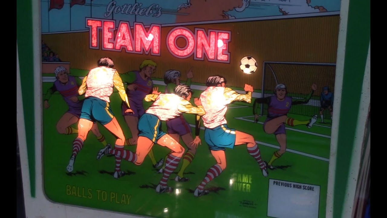 1977 Gottlieb TEAM ONE pinball machine - YouTube
