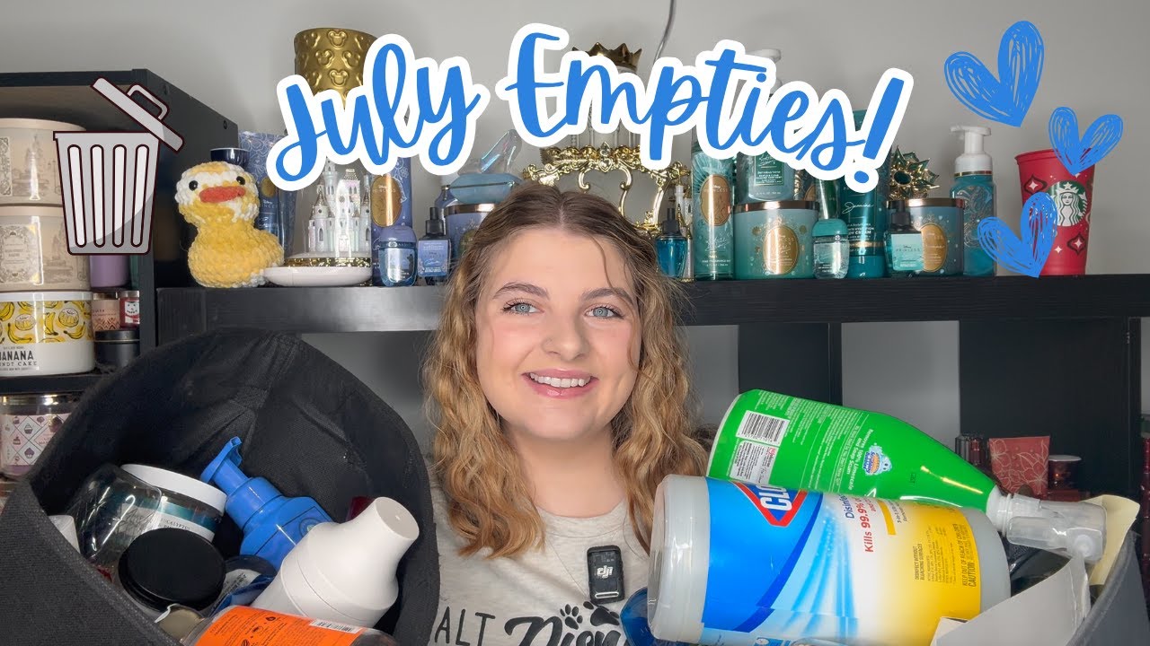 July Bath and Body Works and Hygiene Empties! SO MANY EMPTIES!! - YouTube
