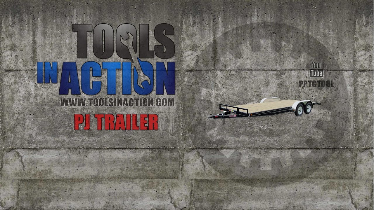 PJ Dual Axel Utility Trailer - YouTube