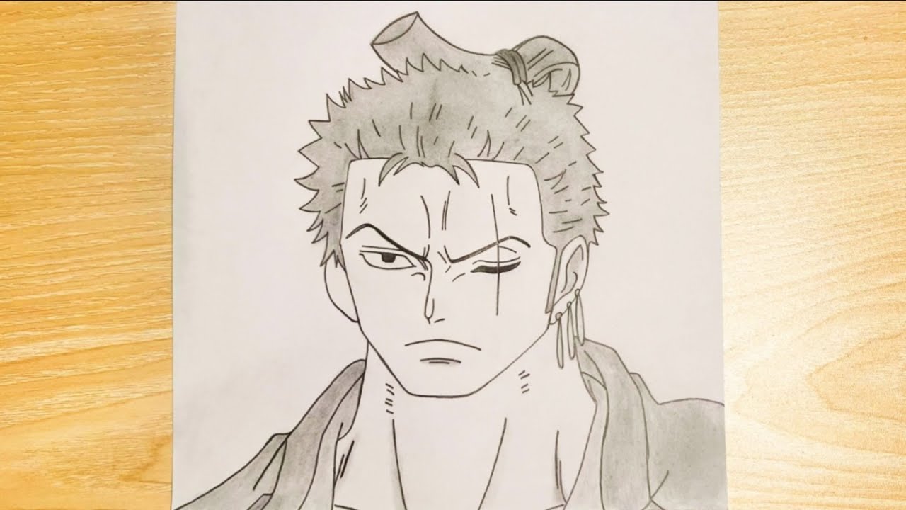 How to Draw "Roronoa Zoro" (One piece) | Easy Step-by-step guide ...