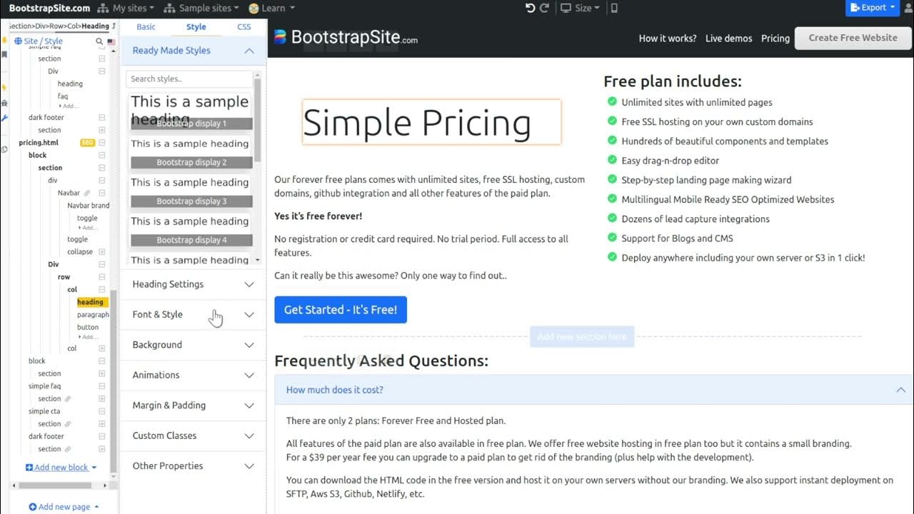 How to add margin or padding in Bootstrap 5 builder - YouTube