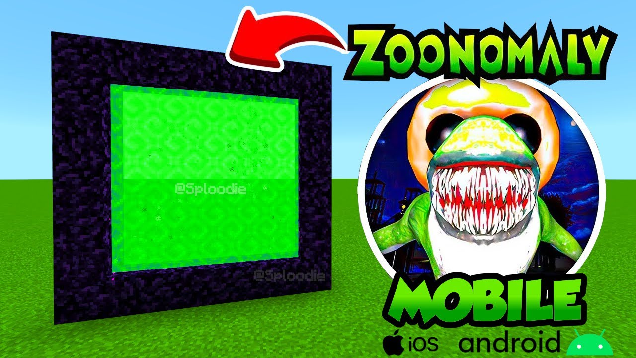 How To Make A Portal To The ZOONOMALY MOBILE Dimension in Minecraft PE ...
