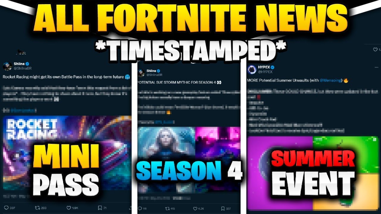 Complete Fortnite News Recap | Upcoming Mini Battle Pass - Chapter 5 ...