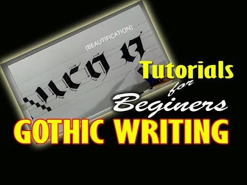 Mastering Calligraphy | Gothic Tutorial - ' n ' | Gothic Calligraphy ...