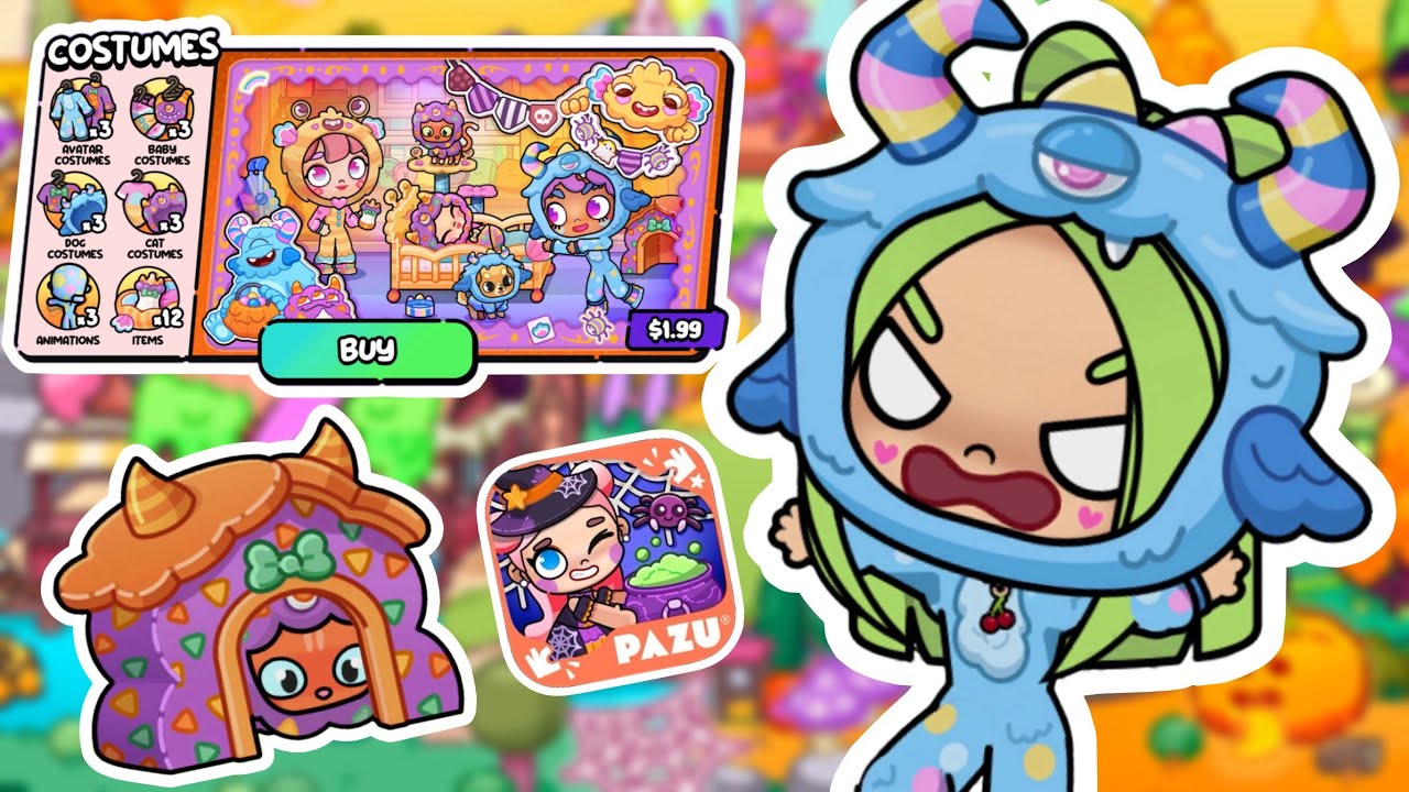 DESBLOQUEO EL PACK DE MONSTRUOS EN AVATAR WORLD HALLOWEEN - YouTube