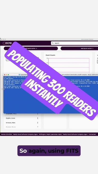 Acre Access Control (aAC) | Populating 300 Readers Instantly - YouTube