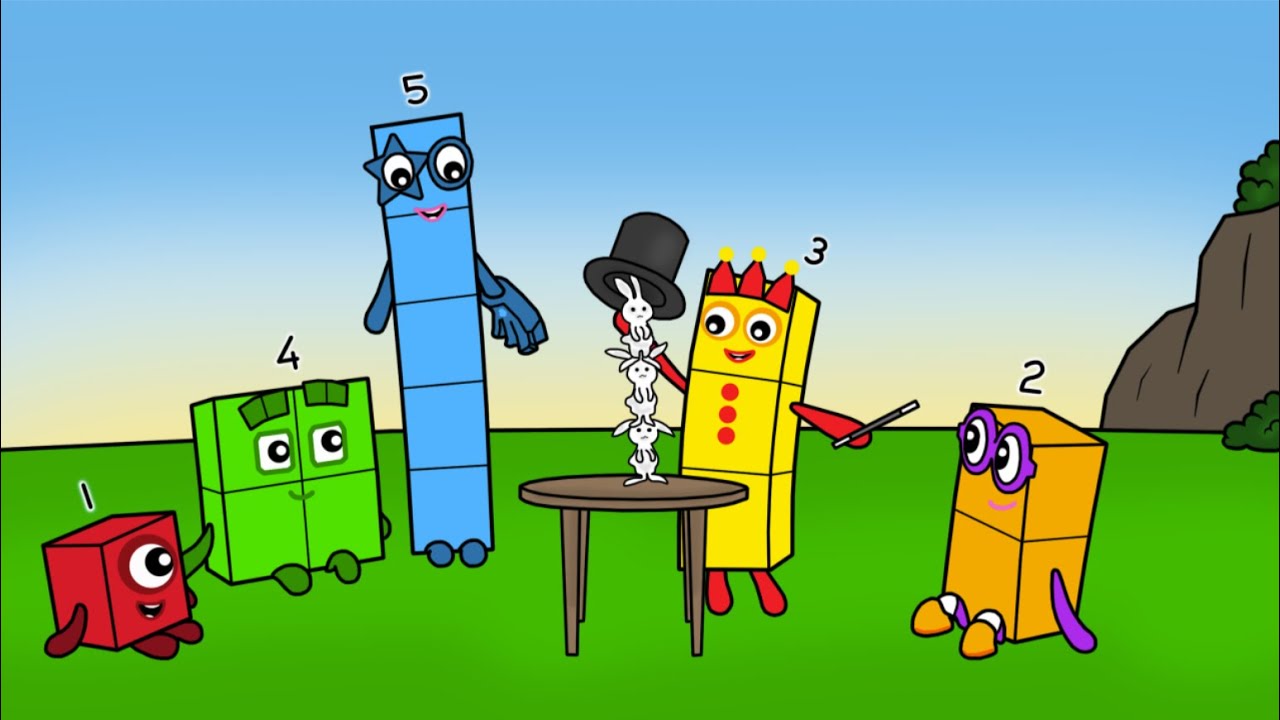 Numberblocks 3 shows her prowess in playing magic - Numberblocks ...